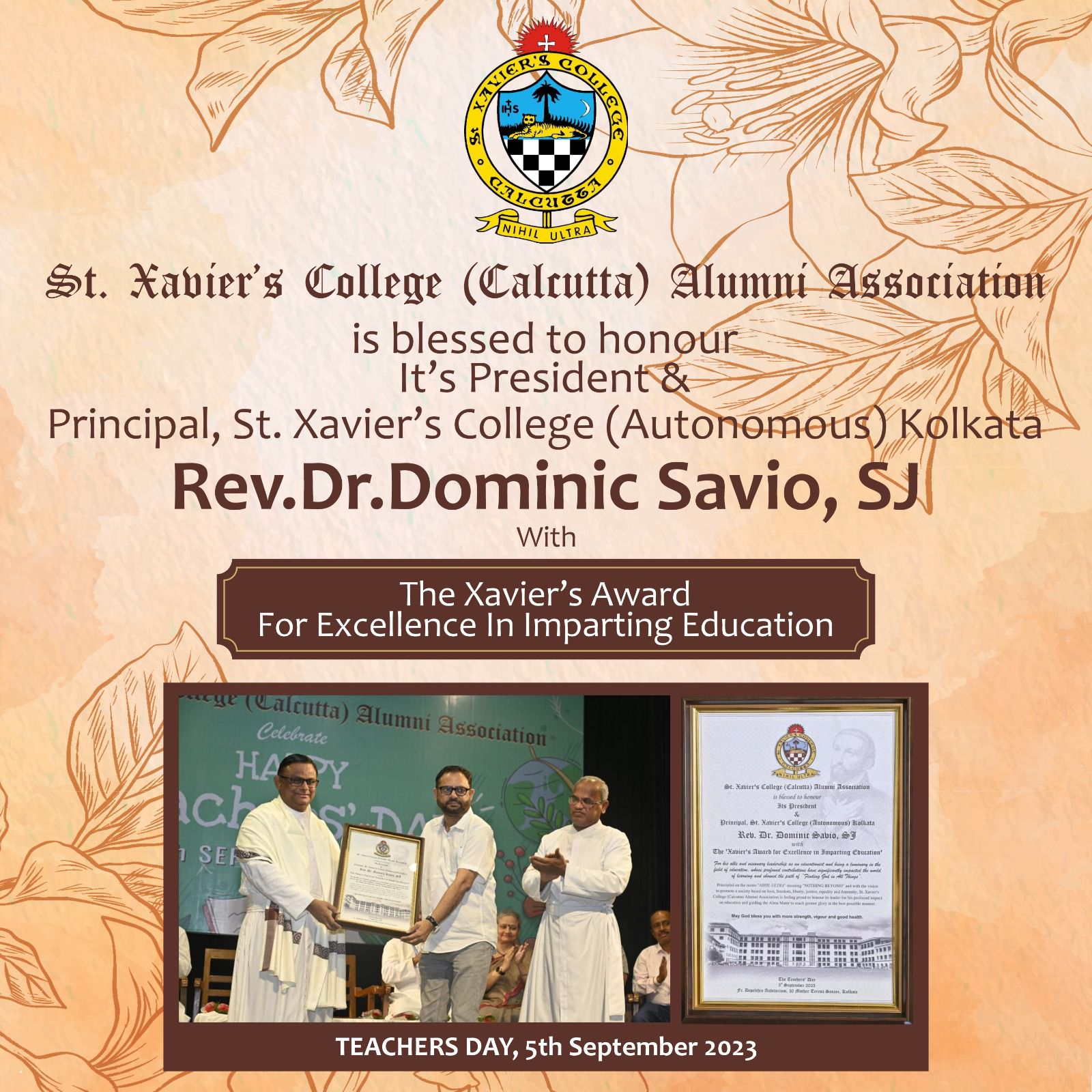 Rev. Dr. Dominic Savio, SJ